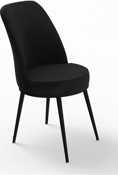 Rovena Neon 6 Adet Siyah Ayaklı Sandalye