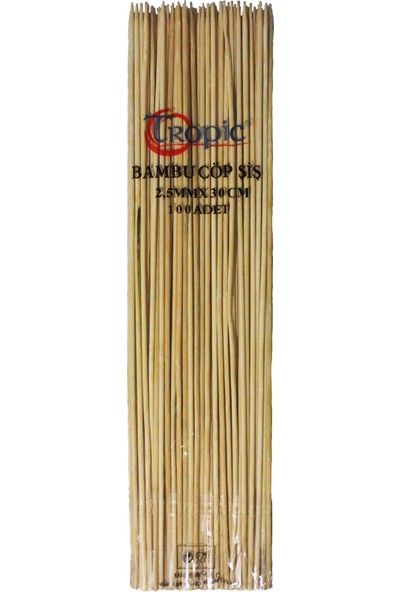 Tropic 30 cm Çöp Şiş 100'lü Tropic 30 cm Çöp Şiş 100'lü