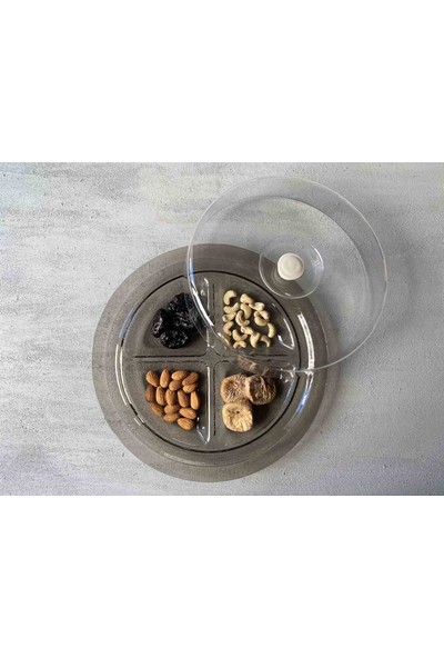 Zigo Glass Yuvarlak Cam Kapaklı Kahvaltılık