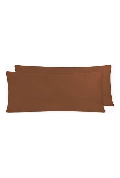 Evimce Pamuk Kahverengi Yastık Kılıfı 2 Adet Evimce Pamuk Kahverengi Yastık Kılıfı 2 Adet