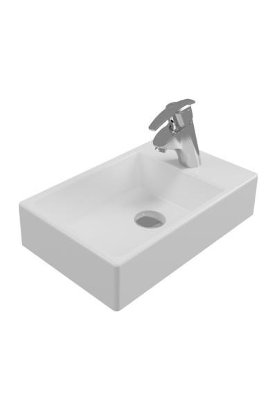 E.C.A Serel Minimal Batarya Delikli Tezgah Üstü Lavabo 2049TXS110H E.C.A Serel Minimal Batarya Delikli Tezgah Üstü Lavabo 2049TXS110H