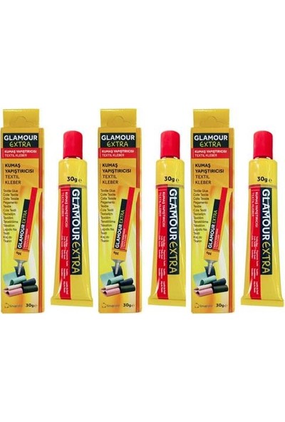 Glamour Kumaş Yapıştırıcı 90 gr 3'lü