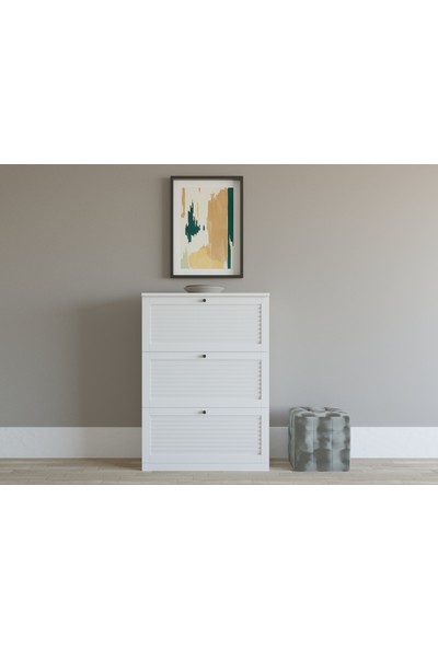 Hepsi Home Karma 3 Kapaklı Ayakkabılık