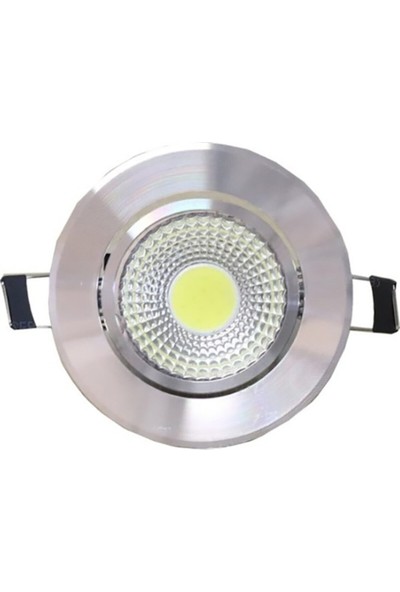 Artı LED 5 Watt Beyaz Cob LED Spot Krom Kasa Artı LED 5 Watt Beyaz Cob LED Spot Krom Kasa