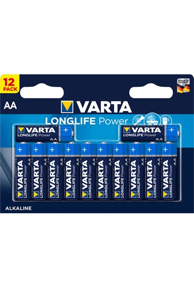 Varta 9382 Longlife Power Aa Kalem Pil 12'li Varta 9382 Longlife Power Aa Kalem Pil 12'li