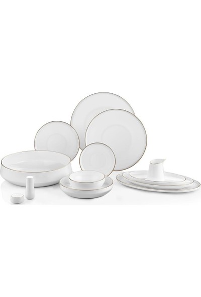 Koleksiyon Sufı Altın 6 Kişilik 43 Parça Yemek Takımı Koleksiyon Sufı Altın 6 Kişilik 43 Parça Yemek Takımı