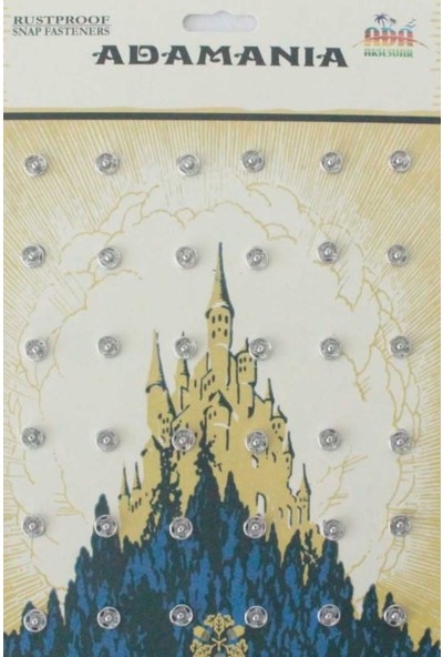 Elişi Adamania Metal Çıtçıtlar 6mm Gümüş