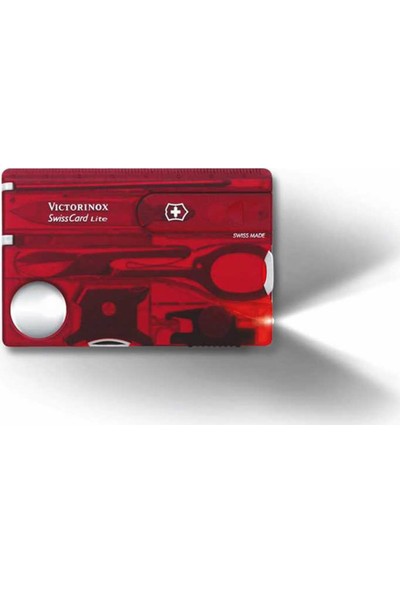 Victorinox Swisscard Lite Krmzi Şeff Victorinox Swisscard Lite Krmzi Şeff