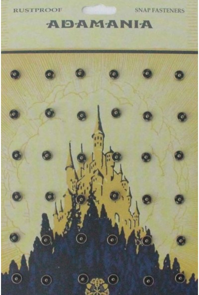 Elişi Adamania Metal Çıtçıtlar 6mm Antik Sarı