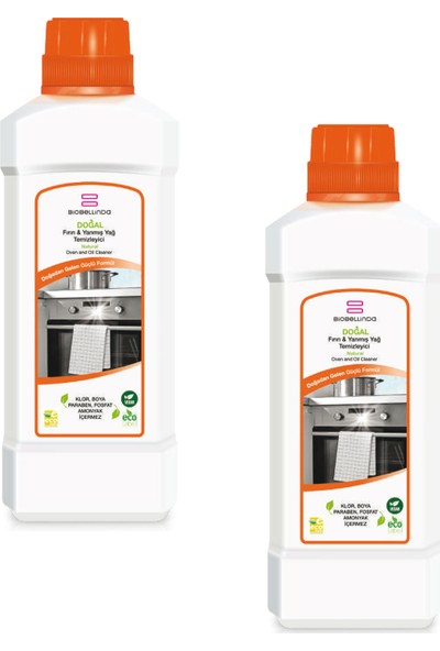 Biobellinda Fırın ve Yanmış Yağ Temizleyici 2'li 2000 ml Biobellinda Fırın ve Yanmış Yağ Temizleyici 2'li 2000 ml
