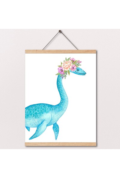 Dekor Loft Çiçekli Şirin Dinazor Pu Deri Çocuk Odası Duvar Tablosu AST-172 Dekor Loft Çiçekli Şirin Dinazor Pu Deri Çocuk Odası Duvar Tablosu AST-172