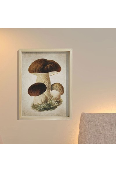 DekorLoft Doğal Çam Çerçeveli Duvar Tablosu Antik Orman Mantarı DekorLoft Doğal Çam Çerçeveli Duvar Tablosu Antik Orman Mantarı