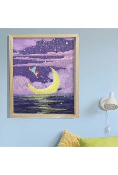 DekorLoft Doğal Çam Çerçeveli Bebek ve Çocuk Odası Duvar Tablosu Özgür Rüya DekorLoft Doğal Çam Çerçeveli Bebek ve Çocuk Odası Duvar Tablosu Özgür Rüya