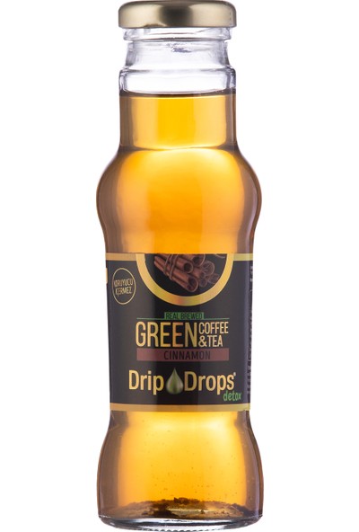 Drip Drops Yeşil Kahve ve Yeşil Çaylı Içecek 250 ml (Tarçın)