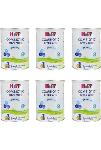 Hipp 1 Combiotic Organik Bebek Sütü 350 gr (6'lı Avantaj Paketi) Hipp 1 Combiotic Organik Bebek Sütü 350 gr (6'lı Avantaj Paketi)