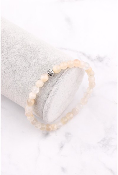 Alibaba Doğaltaş Ay Taşı Doğal Taş Bileklik 5 mm Fasetli Küre Kesim Alibaba Doğaltaş Ay Taşı Doğal Taş Bileklik 5 mm Fasetli Küre Kesim