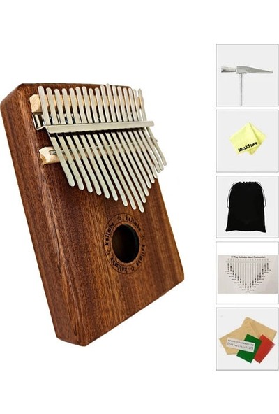 Kalimba Maun Full Set Pro + 200 Şarkı Notası Kalimba Maun Full Set Pro + 200 Şarkı Notası