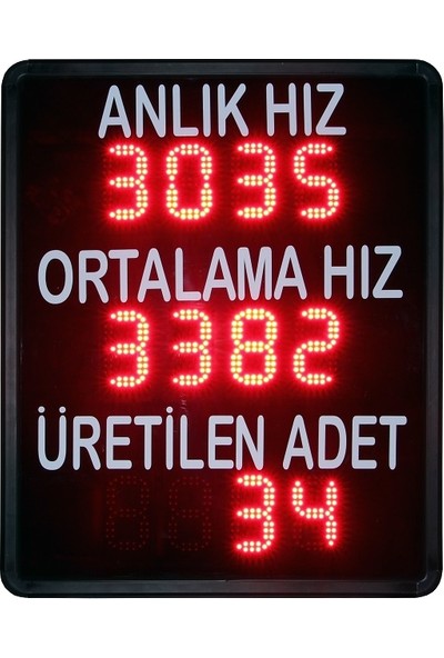 Dolunay LED Hat Hızı Panosu