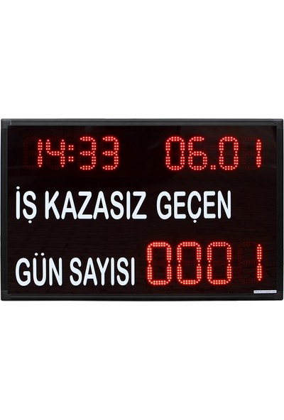 Dolunay LED Kazasız İş Günü Tabelası 65 x 100 cm