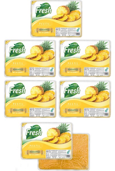 Fresh 6 Lı Ananas Pestili 200 gr