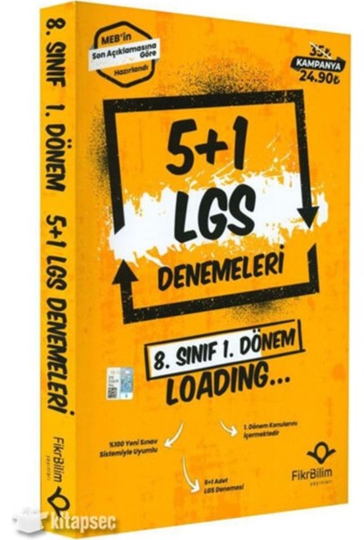 Fikribilim Yayınları LGS 1. Dönem 6'lı Deneme