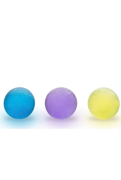 Miyang Silikon El Egzersiz Topu Farklı Dirençli 3lü Set