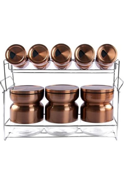 Arow Clara Bakır 8'li Baharat Seti Arow Clara Bakır 8'li Baharat Seti