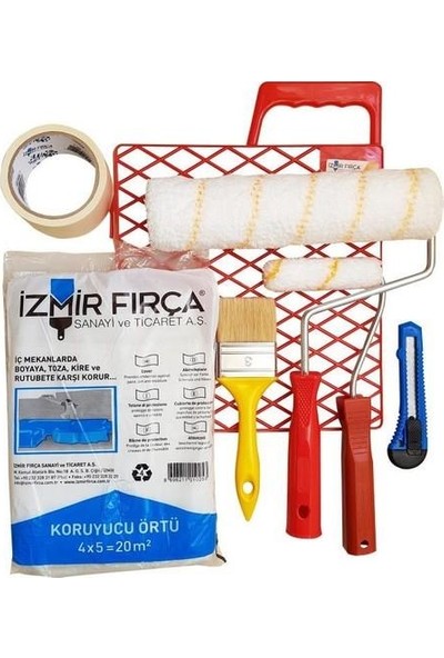 Izmir Fırça Pratik Boyacı Seti 25CM
