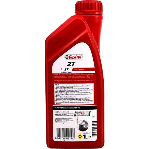 Castrol 5 x 1 Litre Castrol 2 Zamanlı 2t Yağ - Toplam 5 Litre ...