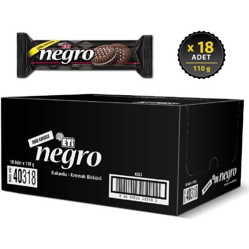 Eti Negro 110 g x 18 Adet Fiyatı - Taksit Seçenekleri