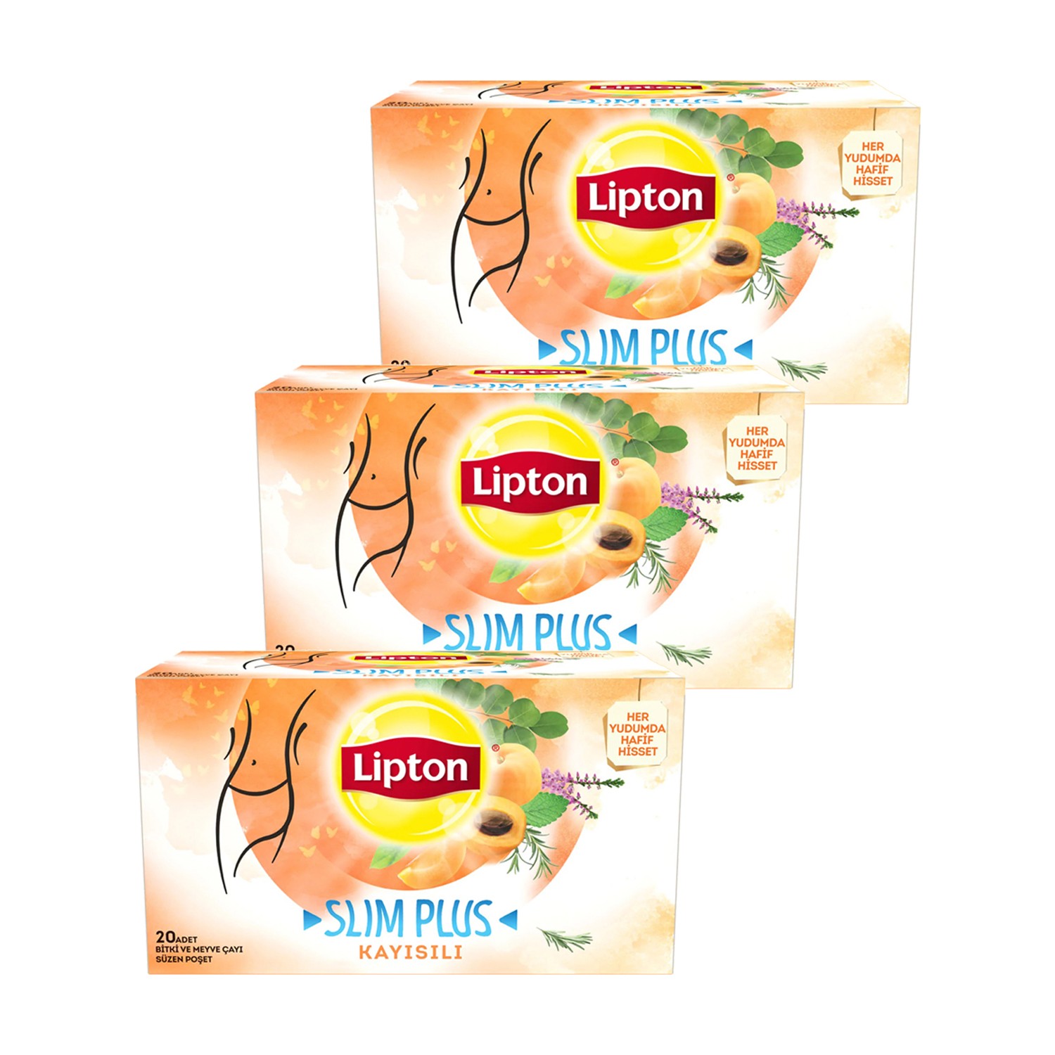Lipton Slim Plus Kayısılı Bitki ve Meyve Bardak Poşet Çay 20 Fiyatı