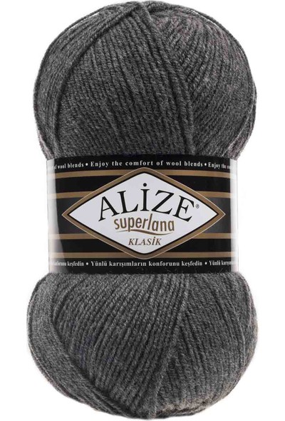 Alize Superlana Klasik - Gri Melanj 182 5'li Paket Alize Superlana Klasik - Gri Melanj 182 5'li Paket