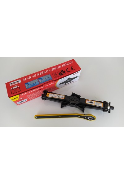 Redno Oto Cırcır Kollu Kriko Araç Krikosu 1.5 Ton Makas Tip Cırcırlı 38 cm Yüksekliğe Kalkar Tuv Ce Gs Belgeli Geniş Ayaklı Büyük Makas Aralıklı Redno Oto Cırcır Kollu Kriko Araç Krikosu 1.5 Ton Makas Tip Cırcırlı 38 cm Yüksekliğe Kalkar Tuv Ce Gs Belgeli Geniş Ayaklı Büyük Makas Aralıklı