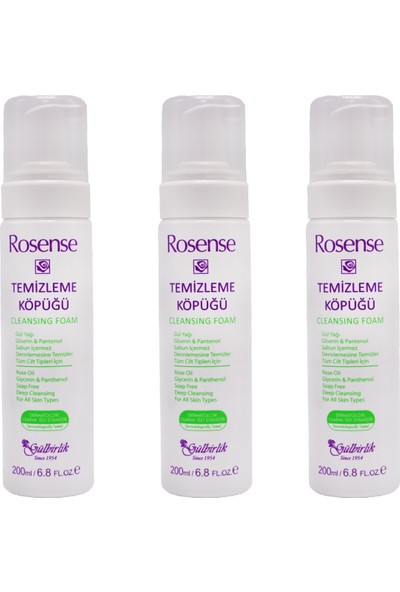Rosense Temizleme Köpüğü 200 ml x 3 Adet Rosense Temizleme Köpüğü 200 ml x 3 Adet
