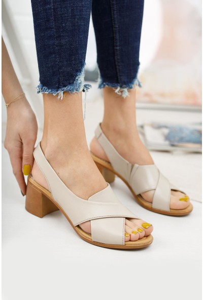 Diego Carlotti Deri Kadın Topuklu Sandalet