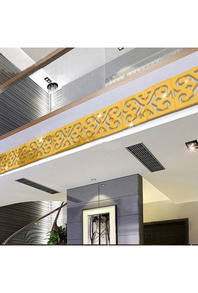 Pleksi Süs 16X Gold Motif Desenli Duvar Tavan Süsü Pleksi Süs 16X Gold Motif Desenli Duvar Tavan Süsü