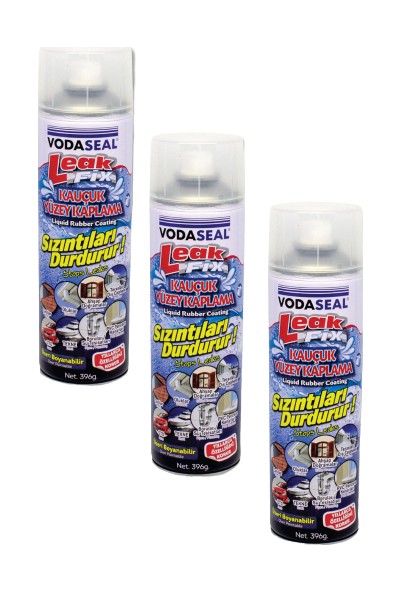 Vodaseal 3 Adet Leak Fix Su Geçirmez Sızdırmaz Sprey Şeffaf 396 gr Vodaseal 3 Adet Leak Fix Su Geçirmez Sızdırmaz Sprey Şeffaf 396 gr