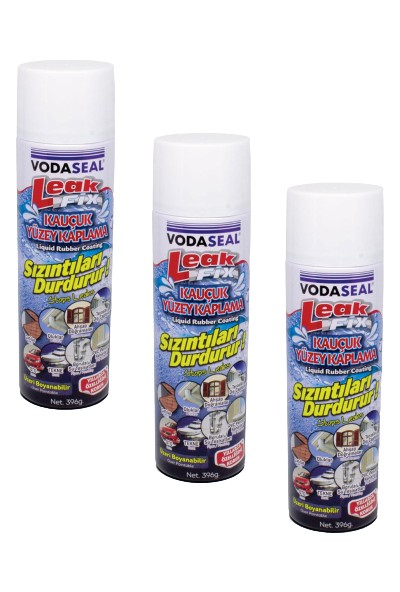 Vodaseal 3 Lü Paket Leak Fix Su Geçirmez Sızdırmaz Sprey 396 gr Beyaz Vodaseal 3 Lü Paket Leak Fix Su Geçirmez Sızdırmaz Sprey 396 gr Beyaz