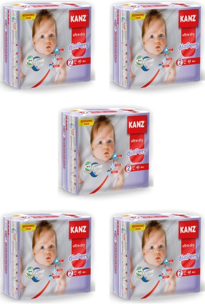 Kanz Ekonomik Paket Bebek Bezi - Mini 3 - 6 kg Koli 5 Li Kanz Ekonomik Paket Bebek Bezi - Mini 3 - 6 kg Koli 5 Li