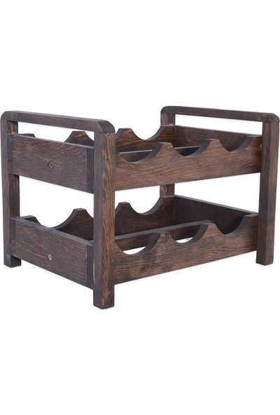 W&S Woodysharky Iki Katlı Ahşap Şaraplık W&S Woodysharky Iki Katlı Ahşap Şaraplık