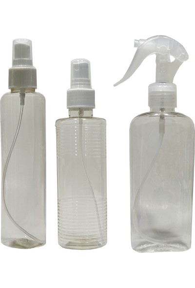 Paradise Boş Pet Şişe 200 ml + Valf Takım 3'lü