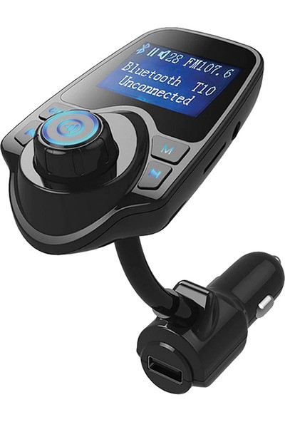 Magicvoice T10 LED Ekran Usb+Tf Desteği 2.1A Bluetooth Destekli Fm Transmitter Magicvoice T10 LED Ekran Usb+Tf Desteği 2.1A Bluetooth Destekli Fm Transmitter