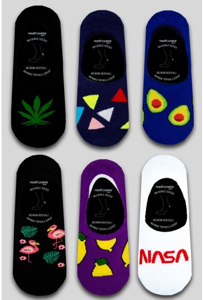 Neşeli Çoraplar 6'lı Limon Babet Çorap Set Neşeli Çoraplar 6'lı Limon Babet Çorap Set