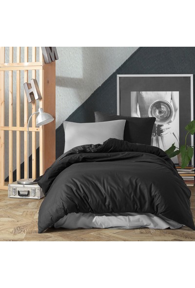 Macas Home Dream Siyah & Gri 160 x 220 cm Pamuk Ranforce Tek Kişilik Nevresim Seti Macas Home Dream Siyah & Gri 160 x 220 cm Pamuk Ranforce Tek Kişilik Nevresim Seti