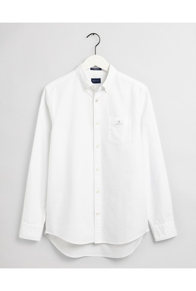 Gant Erkek Beyaz Regular Fit Gömlek