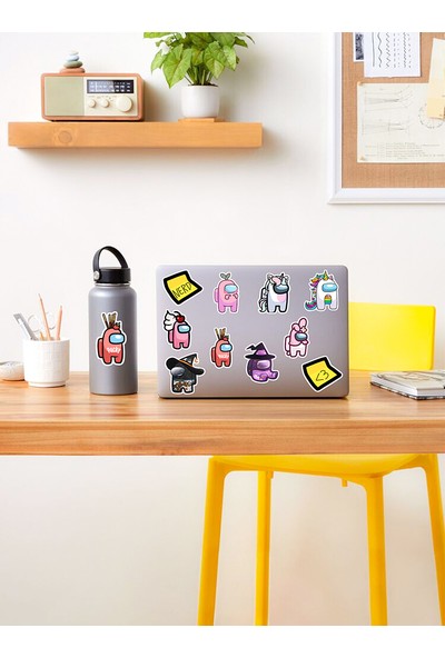 AR Sticker Among Us Temalı Laptop Notebook Tablet Sticker Set AR Sticker Among Us Temalı Laptop Notebook Tablet Sticker Set