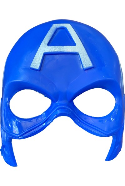 Niyet Karakter Maske - Kaptan Amerika Maske - Mavi