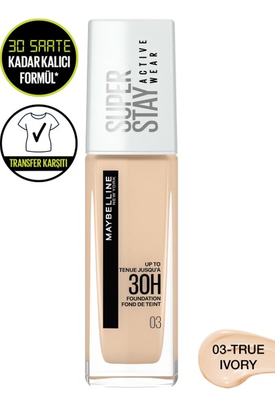 Maybelline Superstay Active Wear Fondöten 03