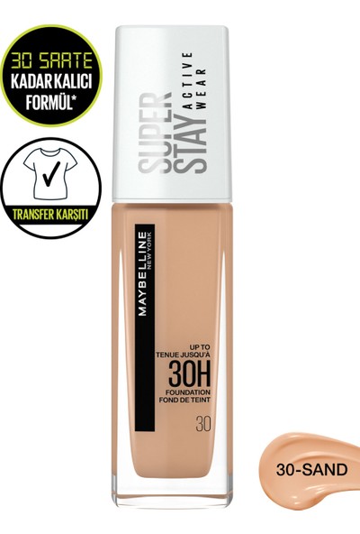 Maybelline Superstay Active Wear Fondöten 30