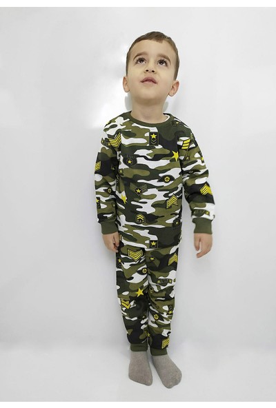 Siya Life Erkek Çocuk Kamuflaj Mevsimlik Pijama Takımı Siya Life Erkek Çocuk Kamuflaj Mevsimlik Pijama Takımı